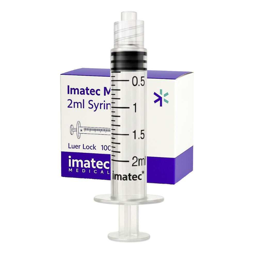 Luer Lock Syringe (Box of 100) by Imatec Medical – Precise Medical Supplies
