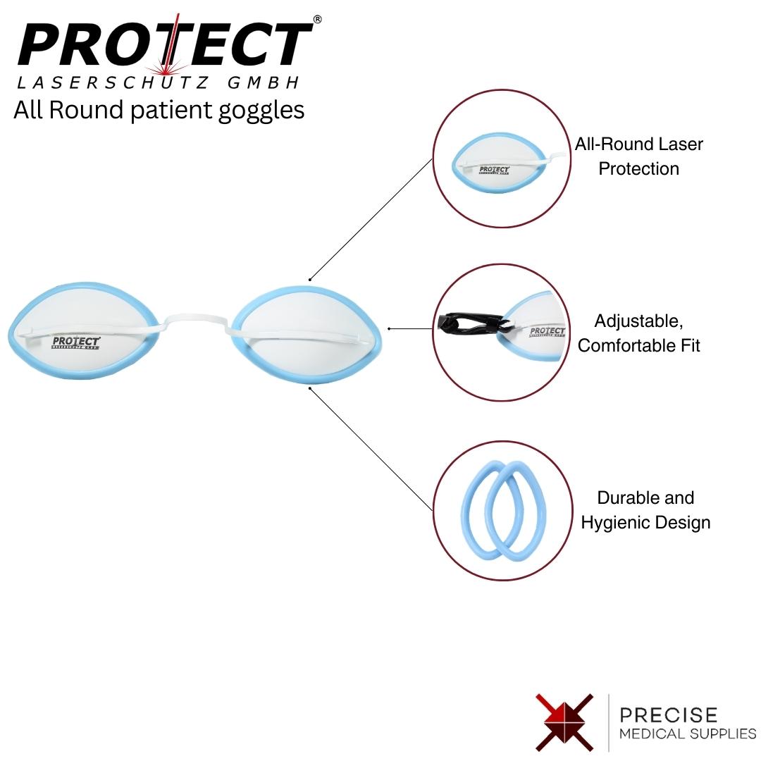 Protect Laserschutz All Round Patient Goggles - Precise Medical Supplies